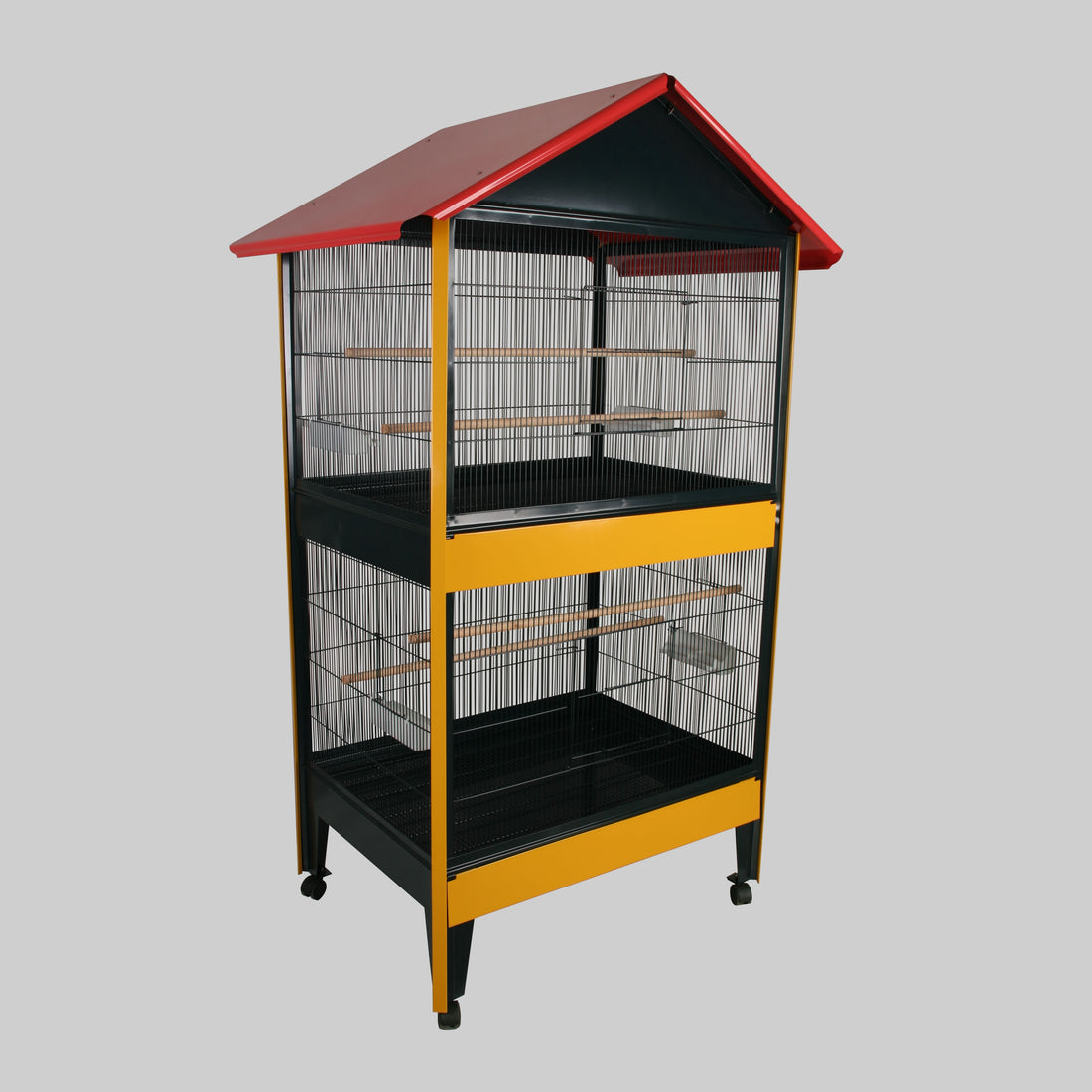 Double Stories Pitched Roof Aviary Bird Cage – AlwaysDirect