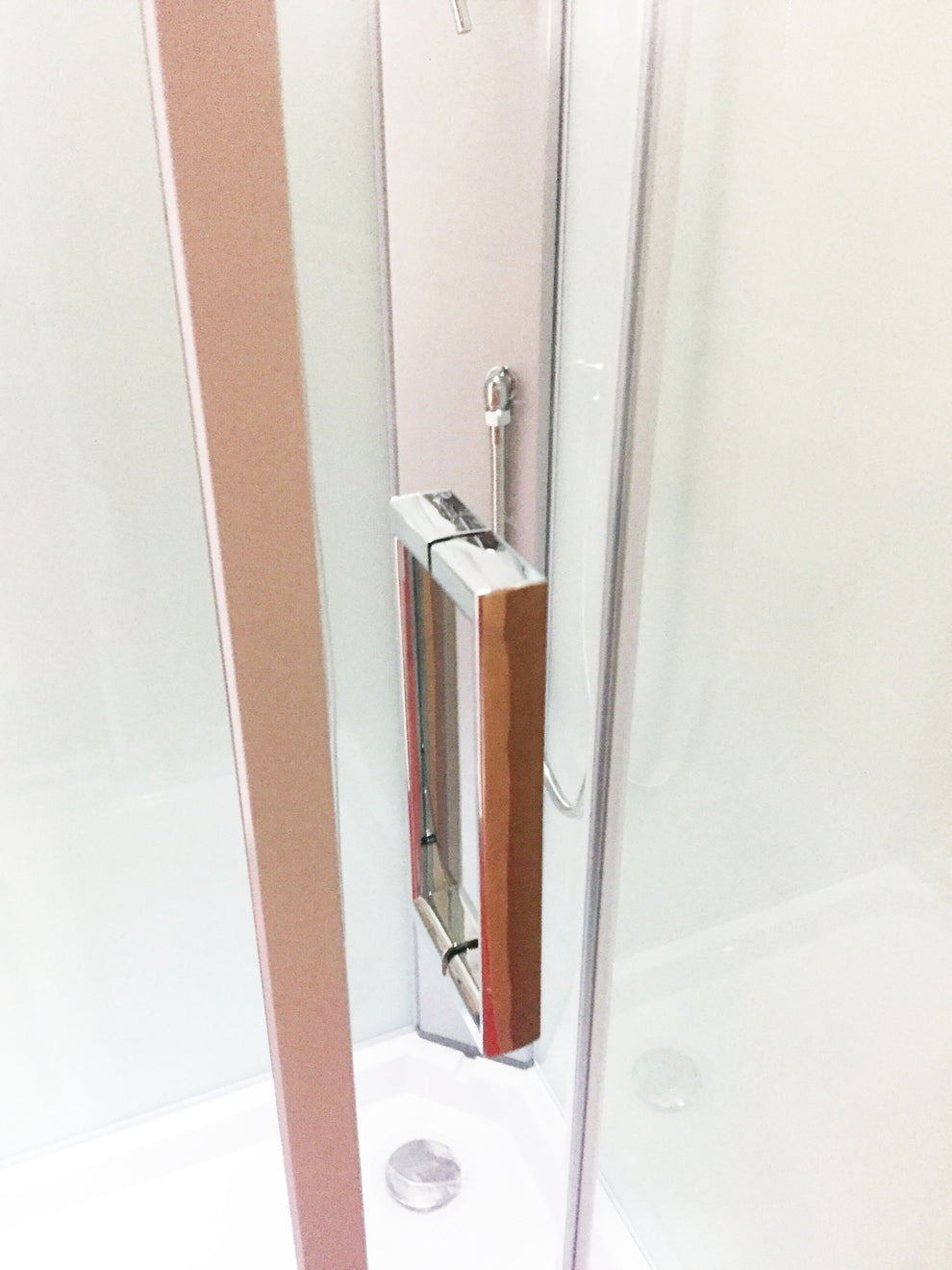 Shower Screen Cubicle Enclosure W/T Base Bathroom 900x900x2300mm White ...