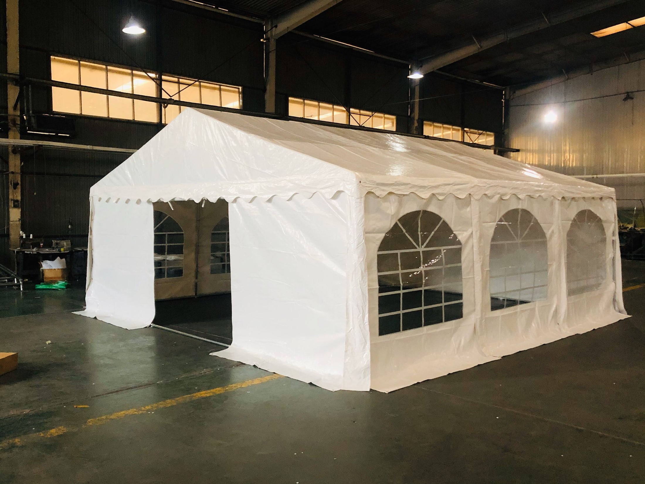 6x6m Premier Grade Heavy Duty Galvanized Frame PVC Fabric Party Tent M ...